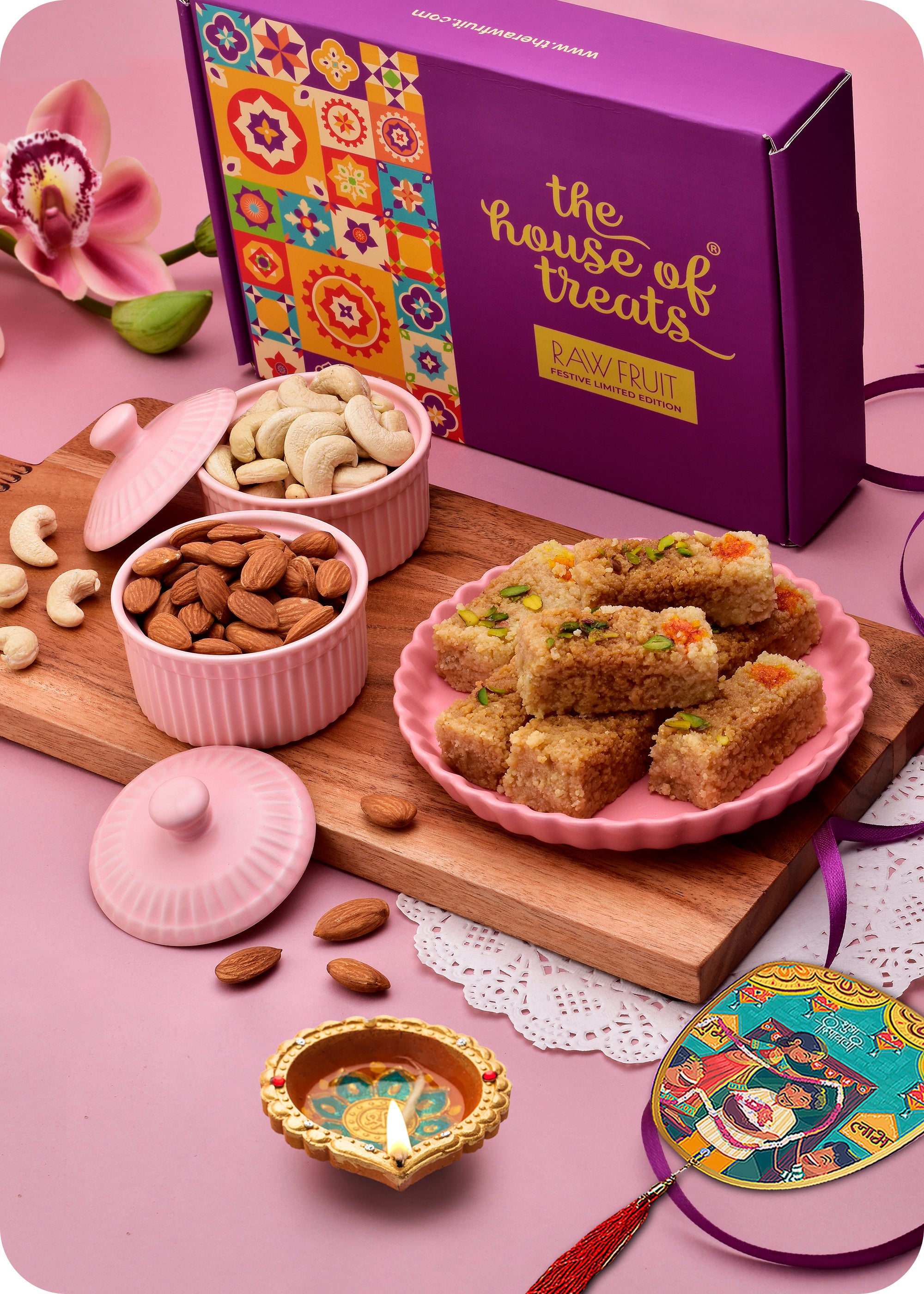 Diwali Sweets Gift Pack Contains: Milk Cake 200 Grams, 125 Grams ...